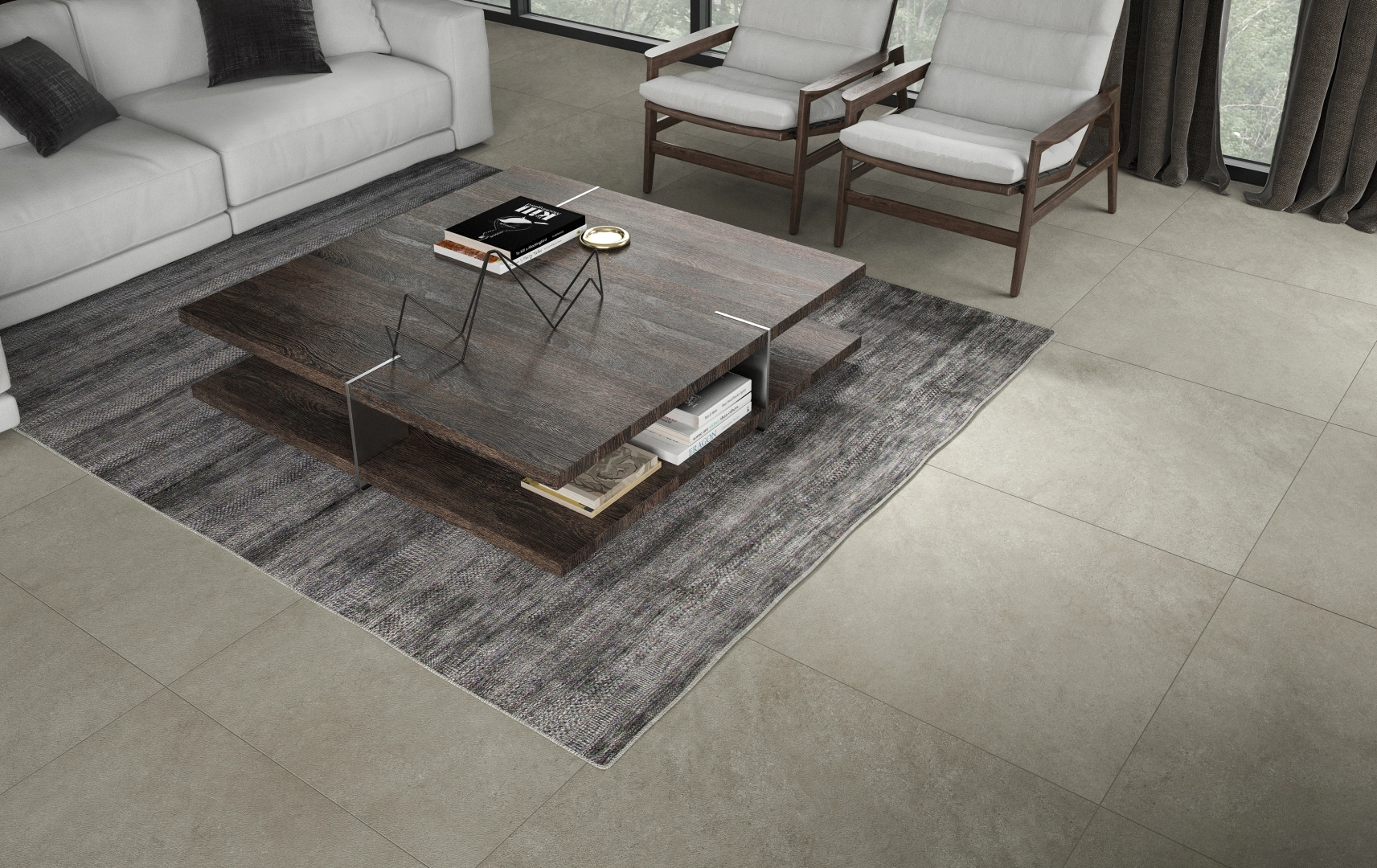 Idea Ceramica Block Taupe, Naturale, 60x60cm, 9.50mm, Rectified — SKU ...