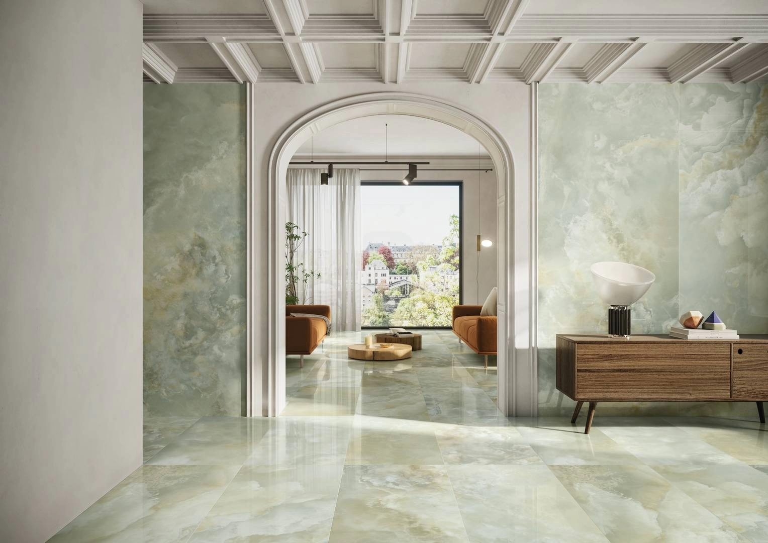 Ceramiche Keope Onice Corner Tile Multicolor, Lappato, 33x33cm, 9.00mm ...