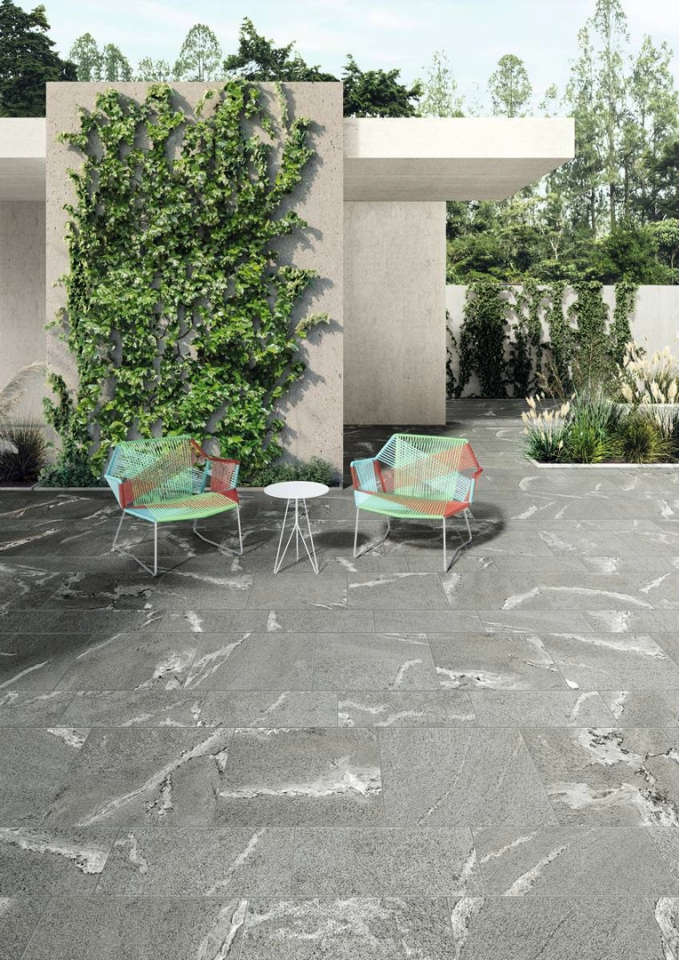 Ceramiche Keope Percorsi Frame Corner Tile Gneiss Grey, Structured r11 ...