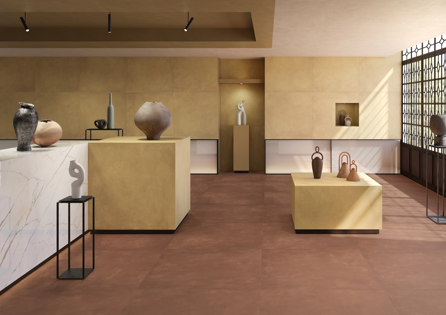 Ceramiche Keope Plate Corner Tile Copper, Natural r9, 33x120cm, 9.00mm ...