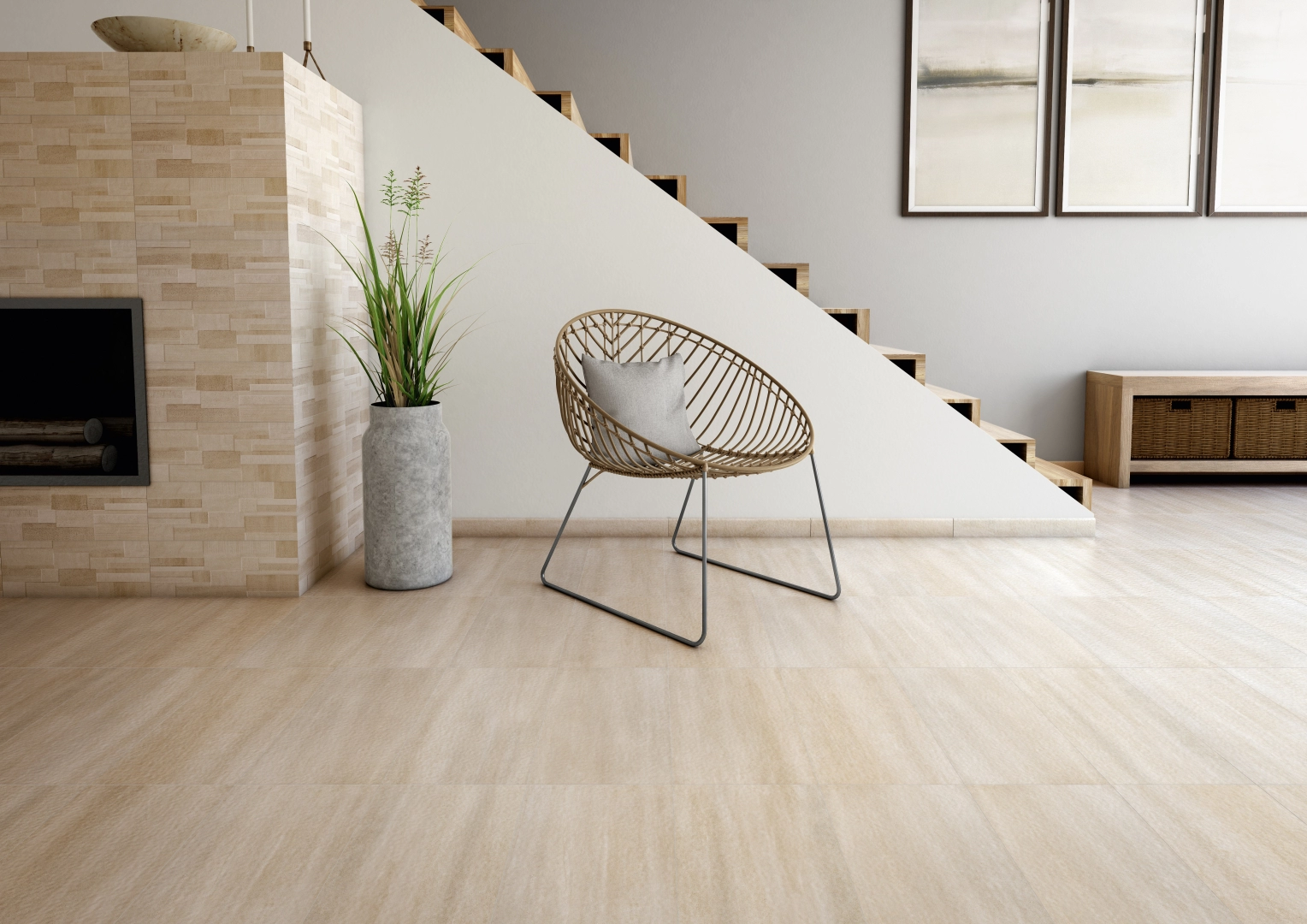 Ermesaurelia Crossover Beige, Naturale, 20x50cm, 7.00mm, Rectified ...