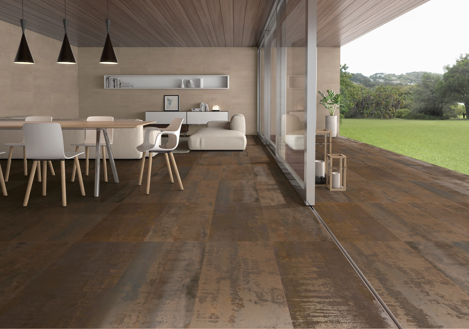 Ibero Ceramica Ionic Copper, Natural, 120x60cm, 10.00mm, Rectified — SKU: [SKU] | Dimora