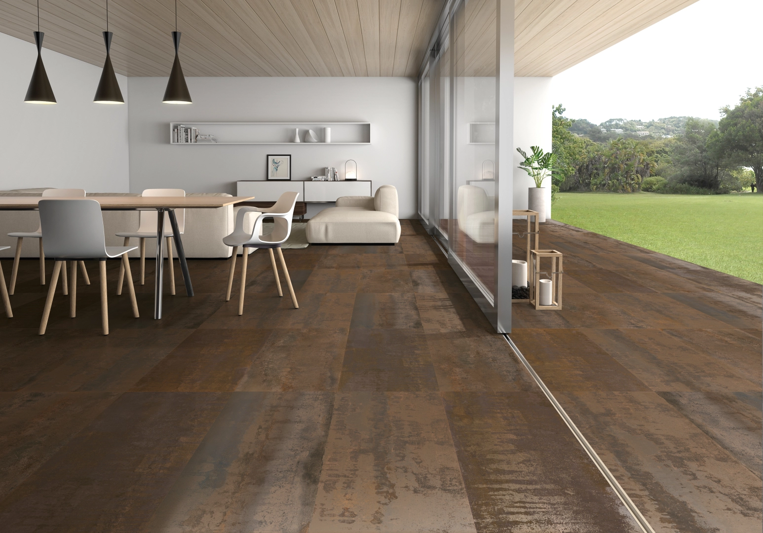 Ibero Ceramica Ionic Copper, Natural, 120x60cm, 10.00mm, Rectified — SKU: [SKU] | Dimora