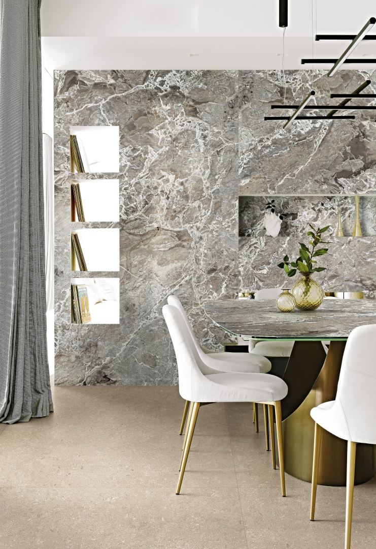 Florim Authentic Luxe Marble Aubisque, Matte silk, 120x240cm, 6.00mm ...