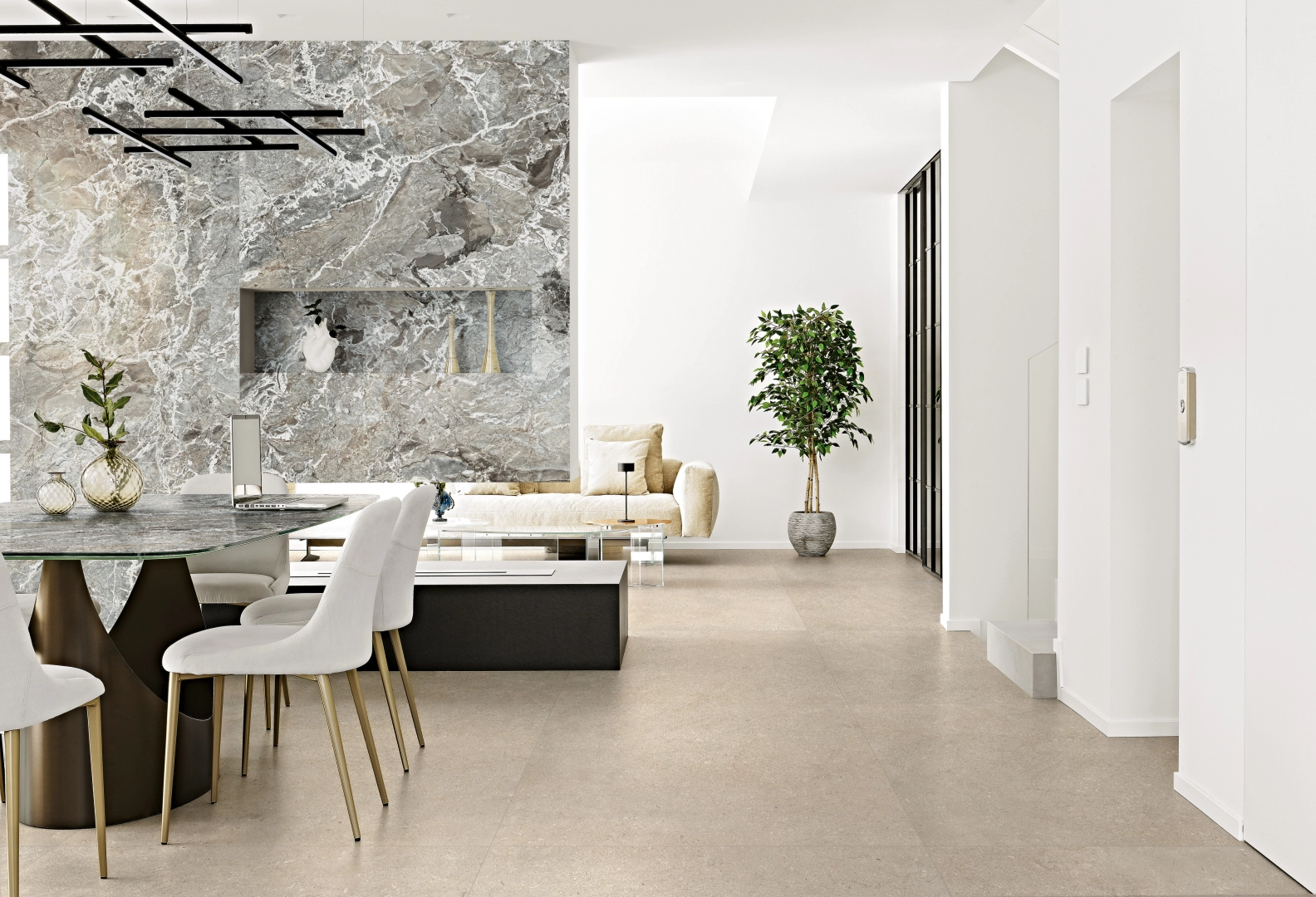 Florim Authentic Luxe Marble Aubisque, Matte silk, 120x240cm, 6.00mm ...