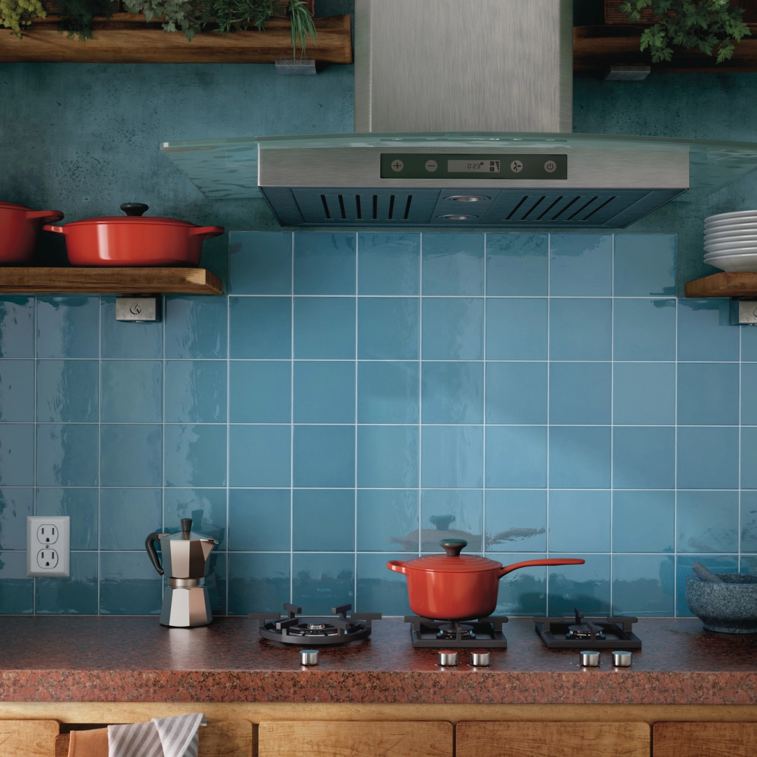 Equipe Ceramicas Village Azure Blue, Lucido, 6.5x20cm, 9.00mm ...