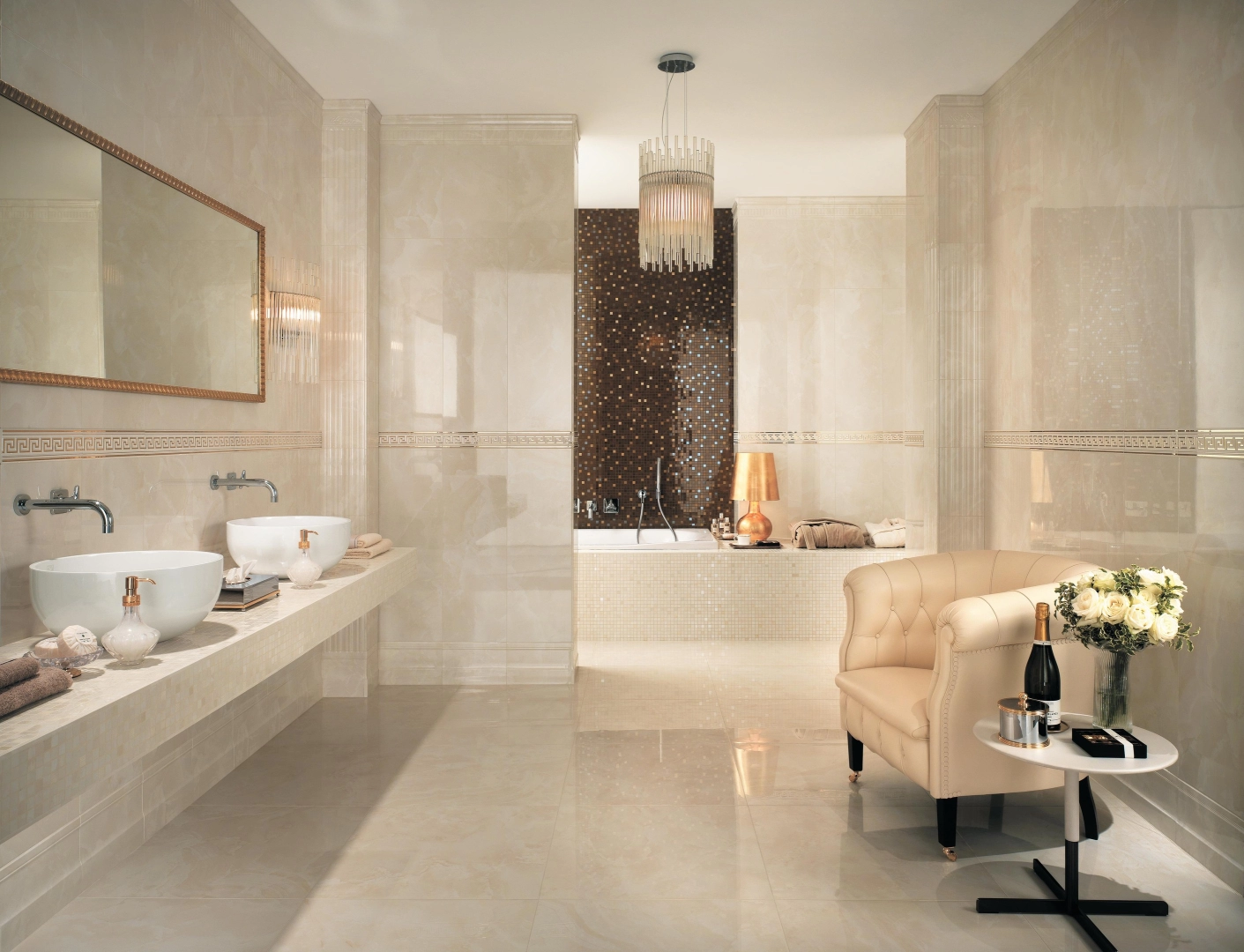 Atlas Concorde Marvel Champagne Onyx, Lucida, 40x80cm, 8.50mm ...