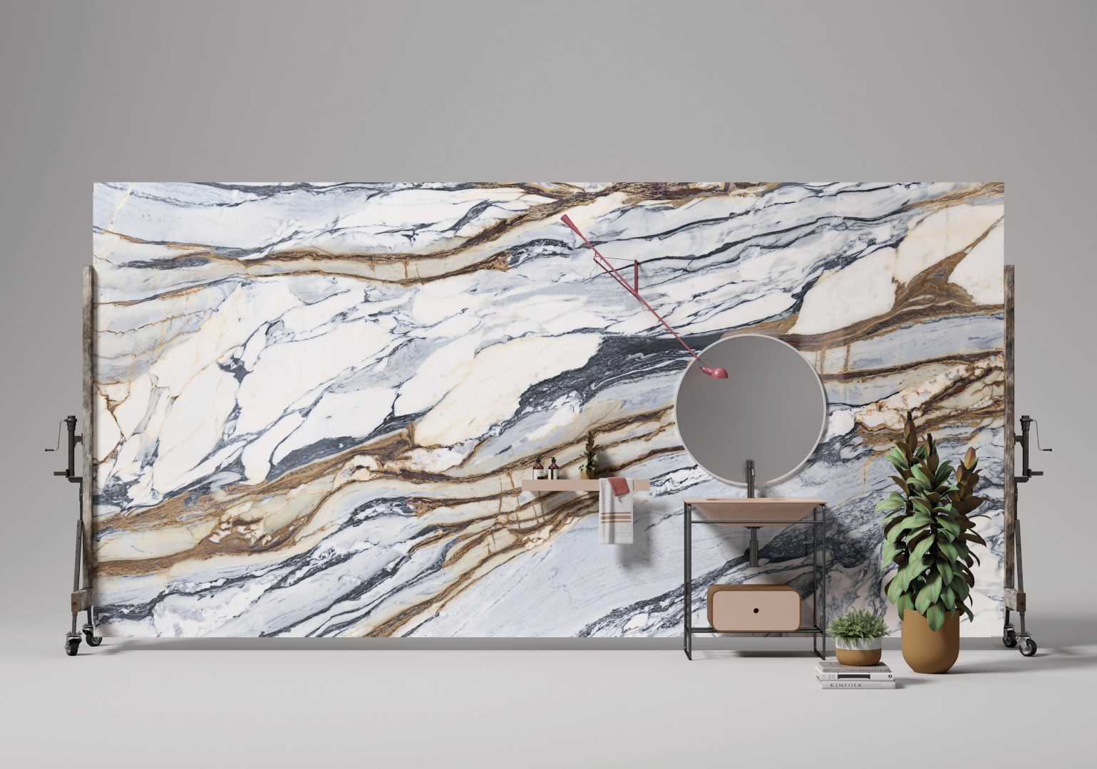 Level by Emilgroup Level Marmi Calacatta Picasso A, Full lappato Stuoiato, 162x324cm, 12.00mm ...