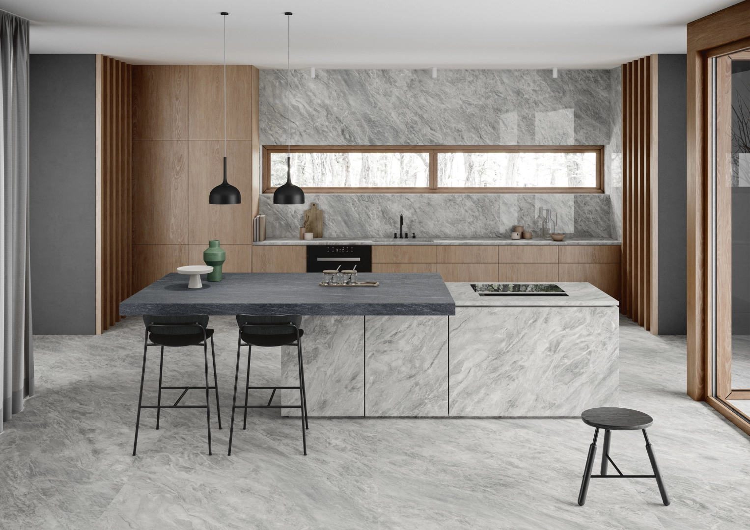 Ariostea Ultra Marmi Arabescato Statuario, Soft, 37.5x75cm, 6.00mm ...
