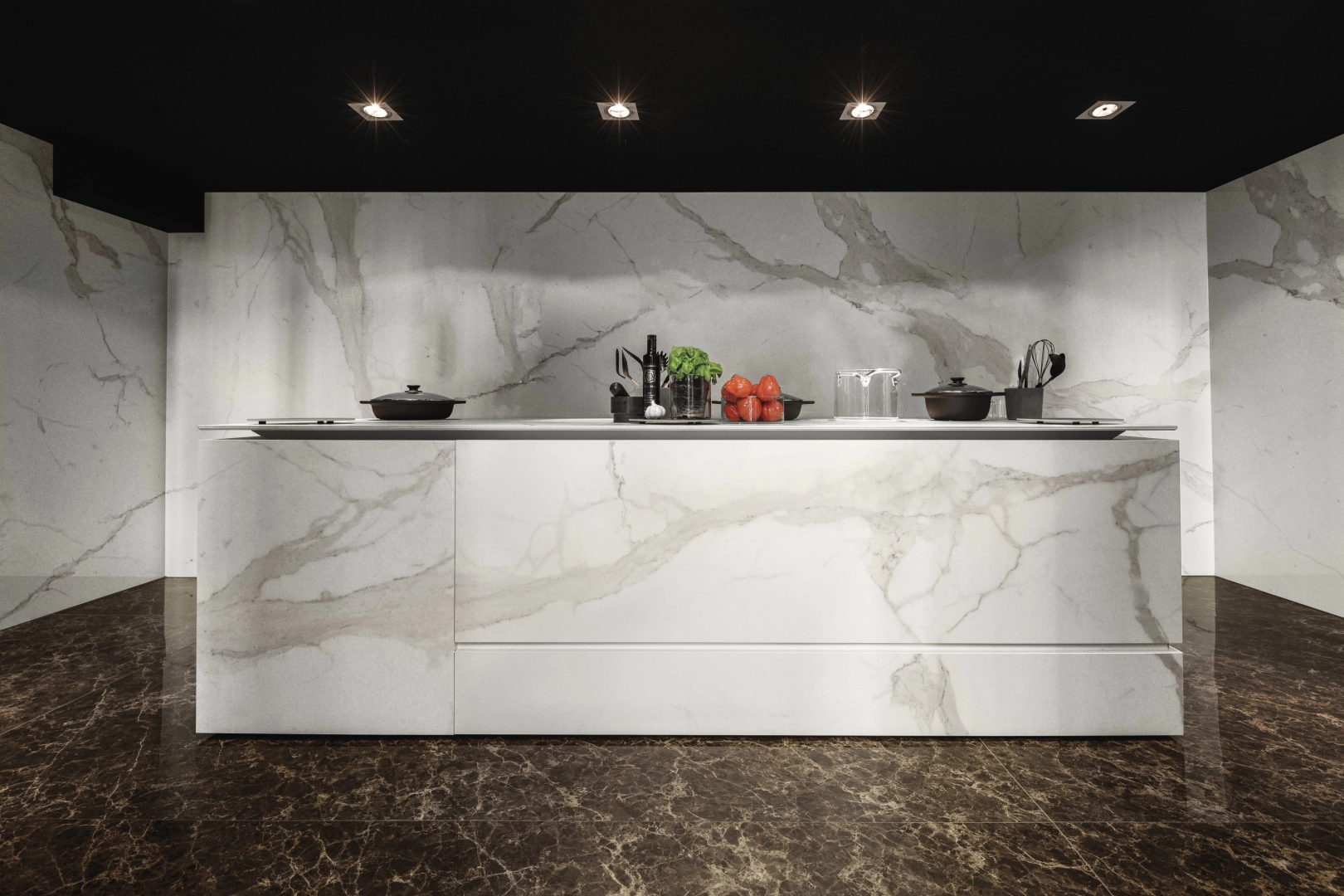 Ariostea Ultra Marmi Bianco Calacatta, Lucidato shiny, 75x150cm, 6.00mm ...
