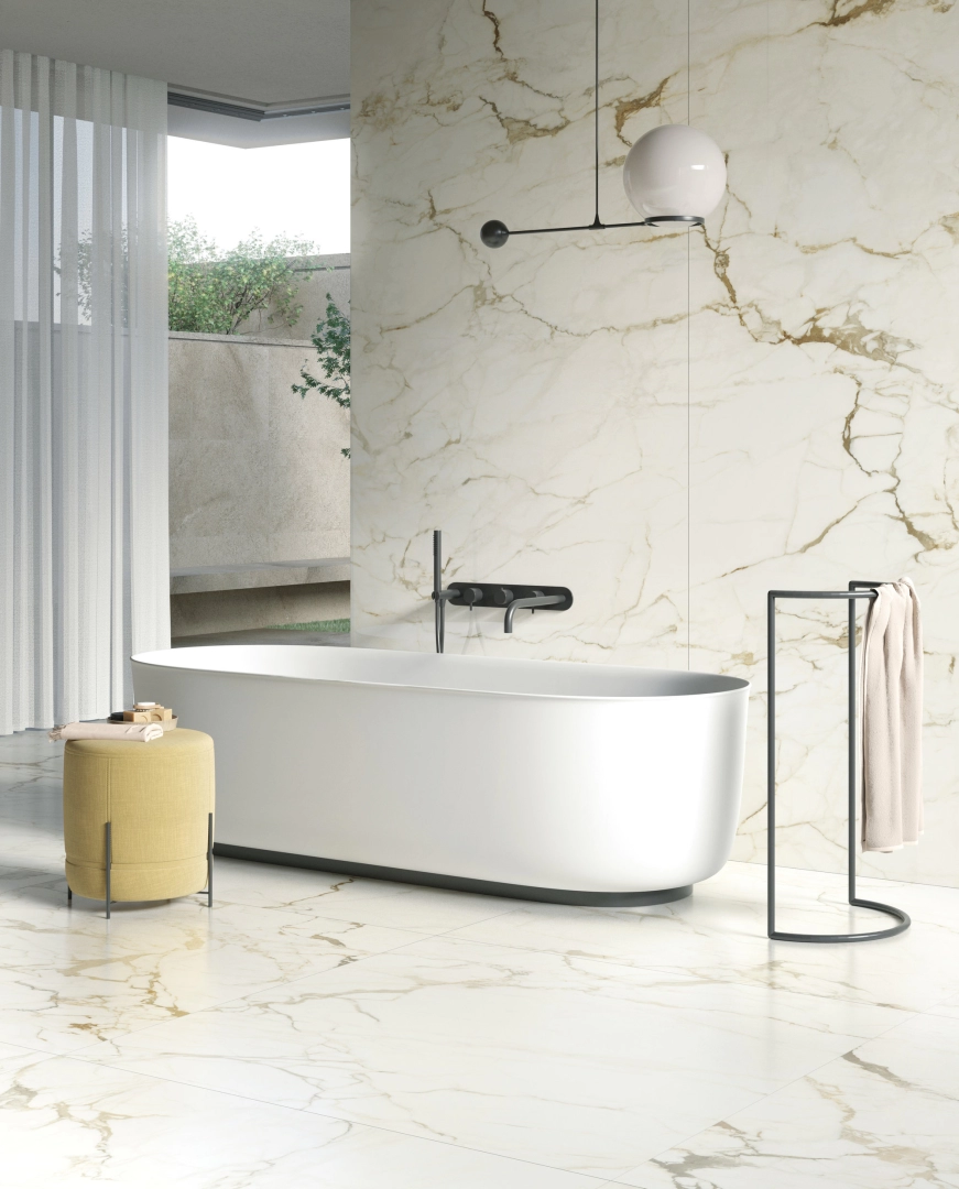 Ariostea Ultra Marmi Calacatta Macchia Vecchia, Levigato silk ...