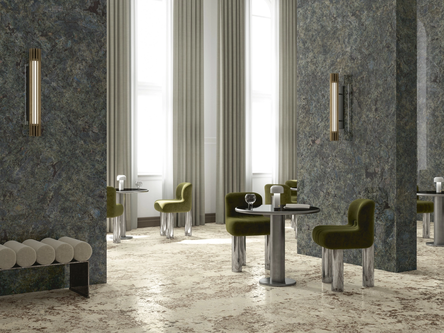 Ariostea Ultra Graniti Alaska White, Lappato, 75x150cm, 6.00mm, Rectified — SKU: [SKU] | Dimora