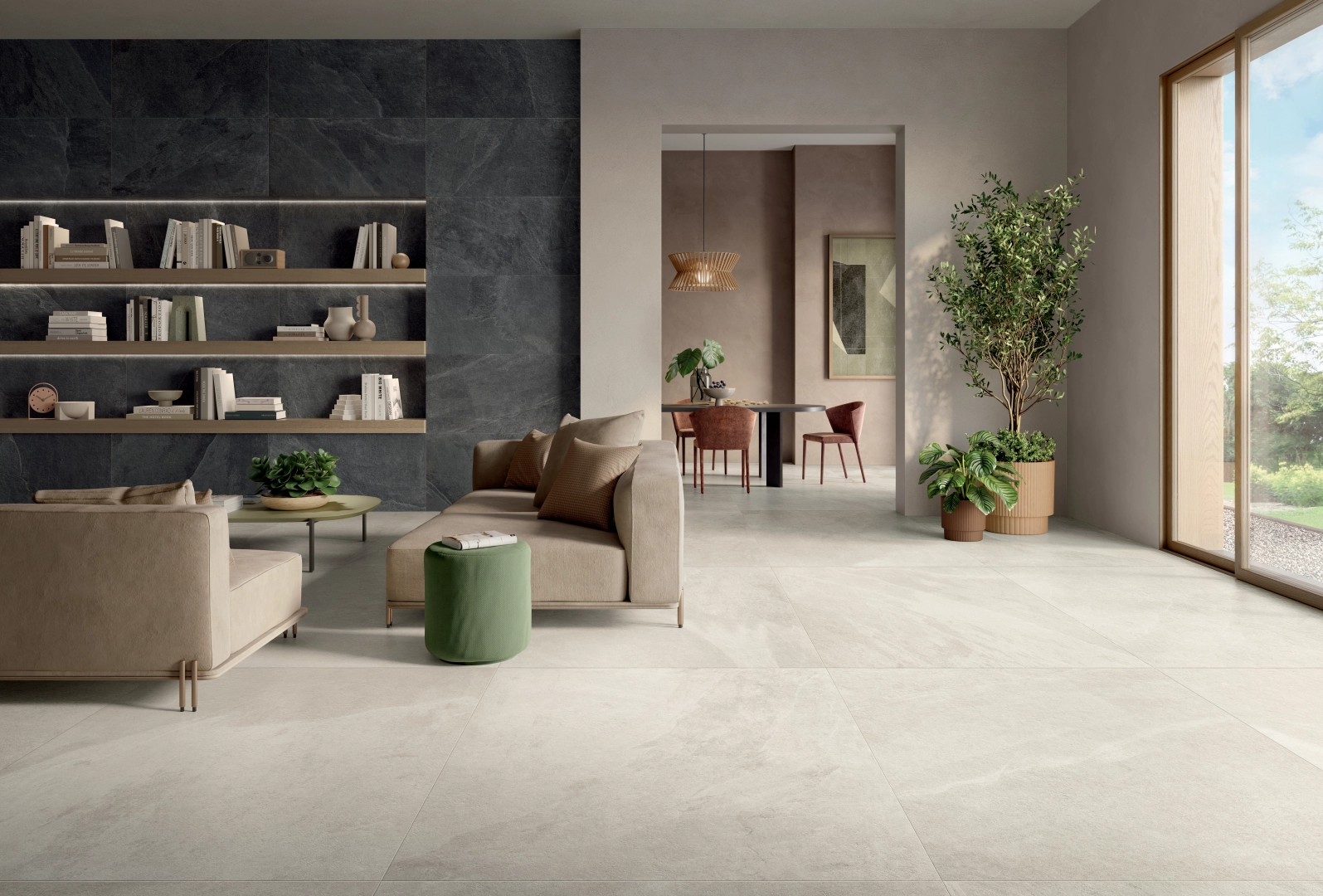 Panaria Ceramica Frame Groove, Strutturato, 60x120cm, 20.00mm, Rectified — SKU: [SKU] | Dimora