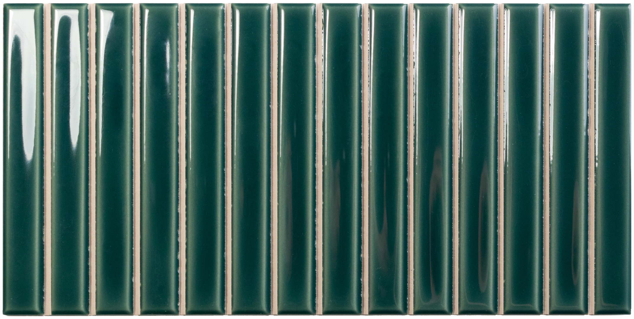 Wow Design Sweet Bars Royal Green, Gloss, 12.5x25cm, 10.50mm, not-rectified — SKU: [SKU] | Dimora