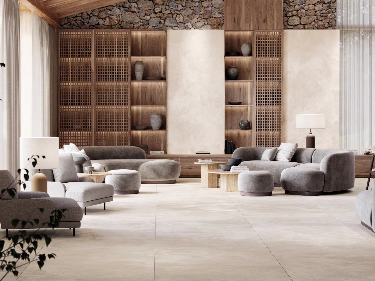 Porcelanosa Santorini Bone, Antislip, 120x120cm, 8.50mm, Rectified ...