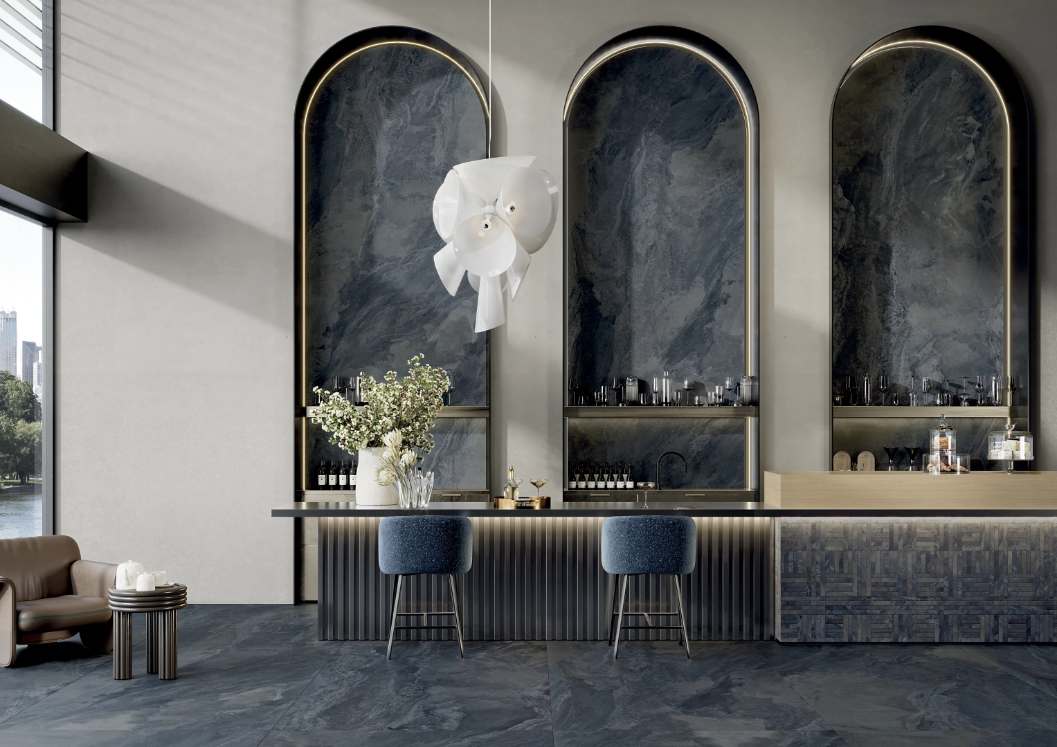 La Fabbrica Ava Deep Stone Blue, Naturale, 30x60cm, 8.80mm, Rectified ...