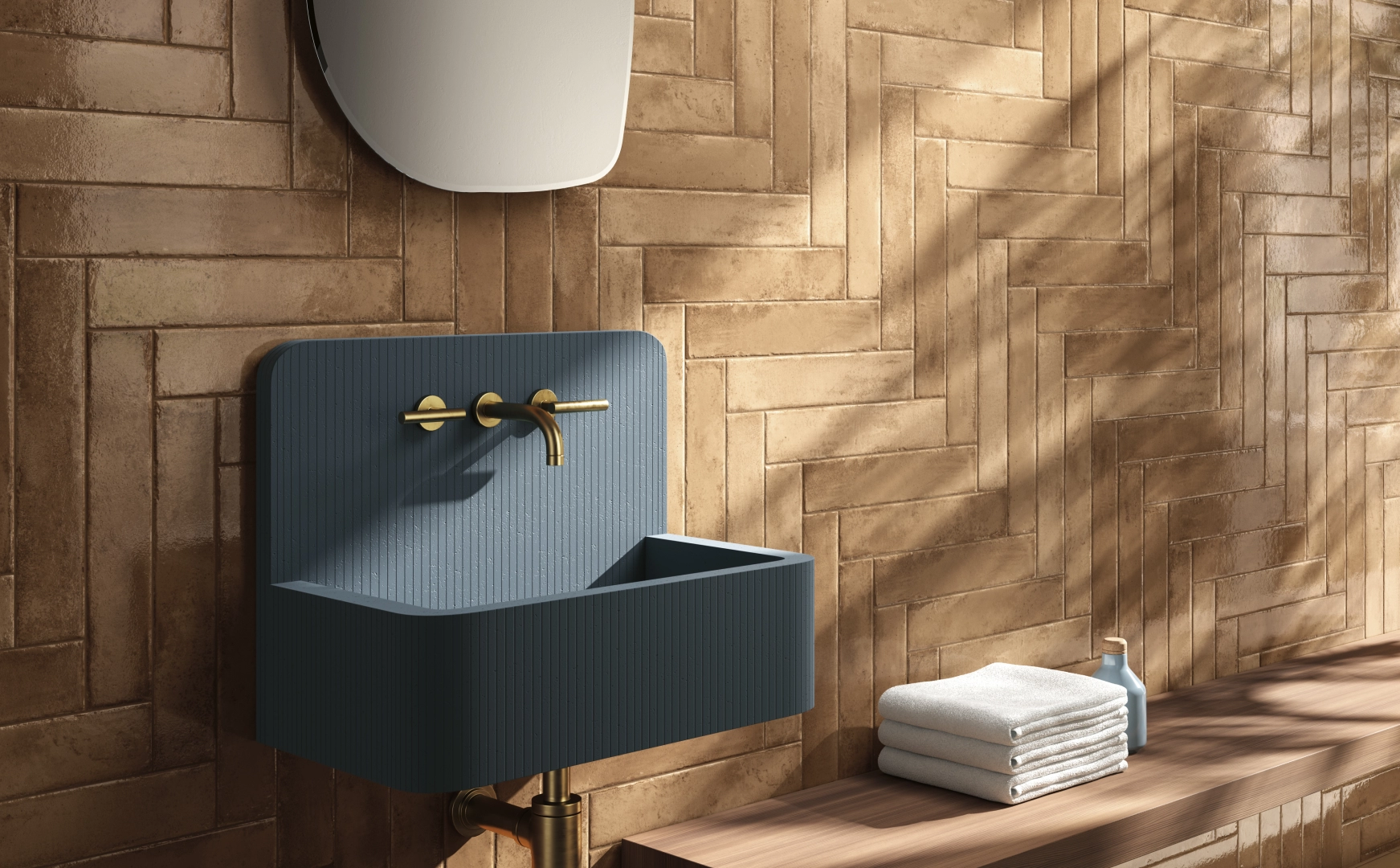 Faetano by Del Conca Progetto 1962 Canapa Brick, Naturale, 7.5x40cm, 8 ...