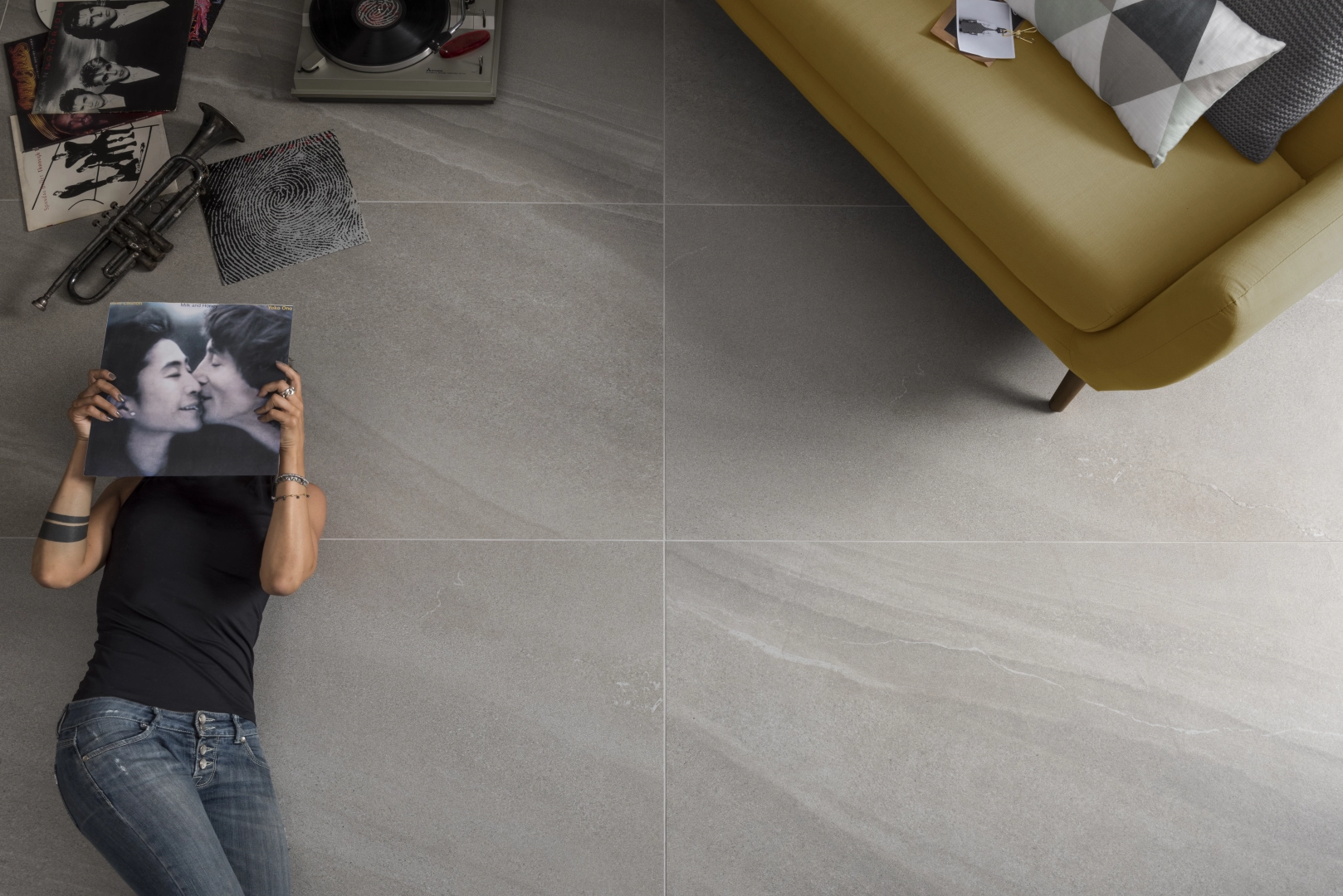 Imola Ceramica Lime-rock G, Outdoor, 37.5x75cm, 10.00mm, Rectified ...