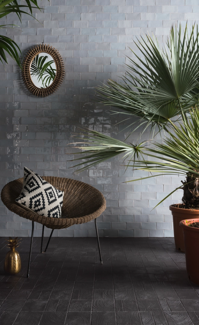 41zero42 Hops Grigio, Lucido, 7.5x15cm, 10.00mm, not-rectified — SKU: [SKU] | Dimora