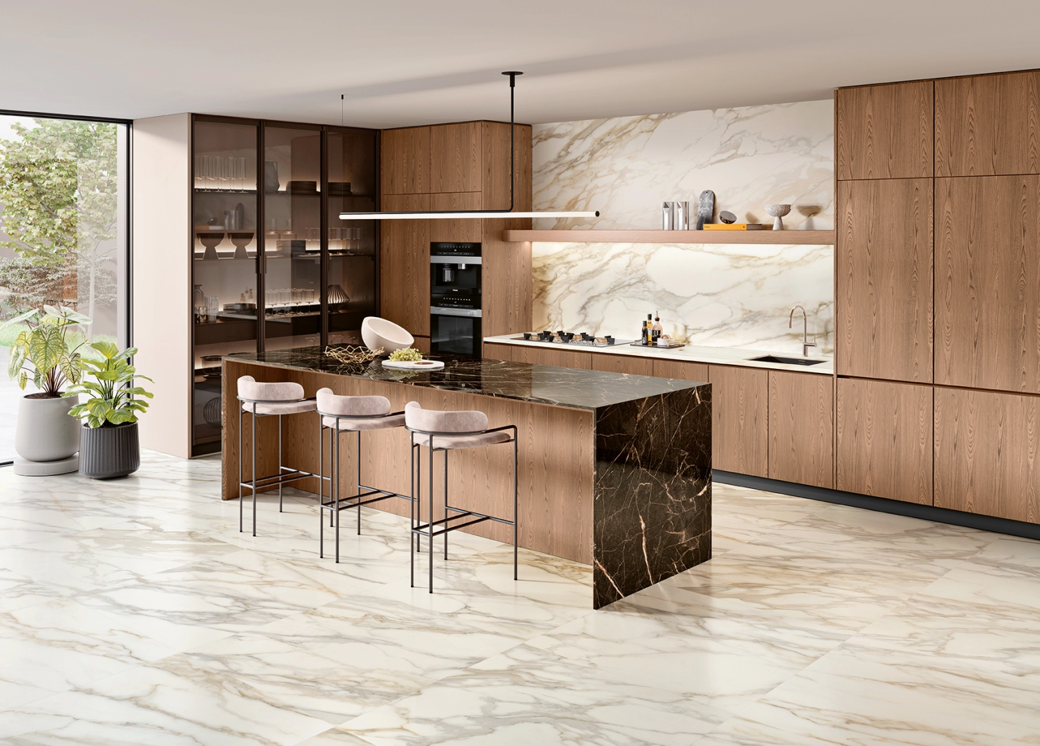 Margres Linea Endless Calacatta Gold, Polished, 100x300cm, 5.50mm, Not ...