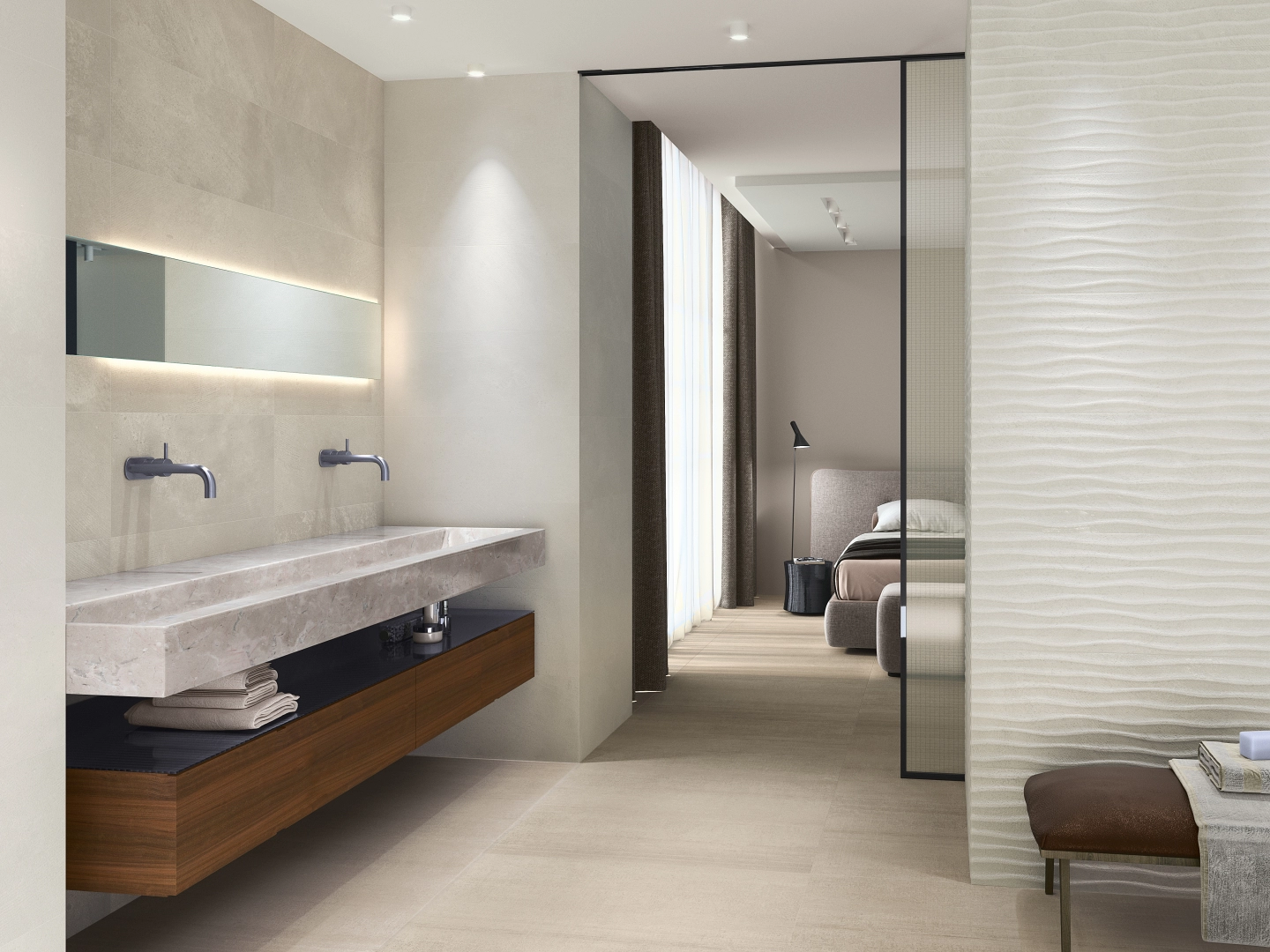 PorcelaniteDos Tribeca Sand, Natural, 30x90cm, 10.00mm, Rectified — SKU ...