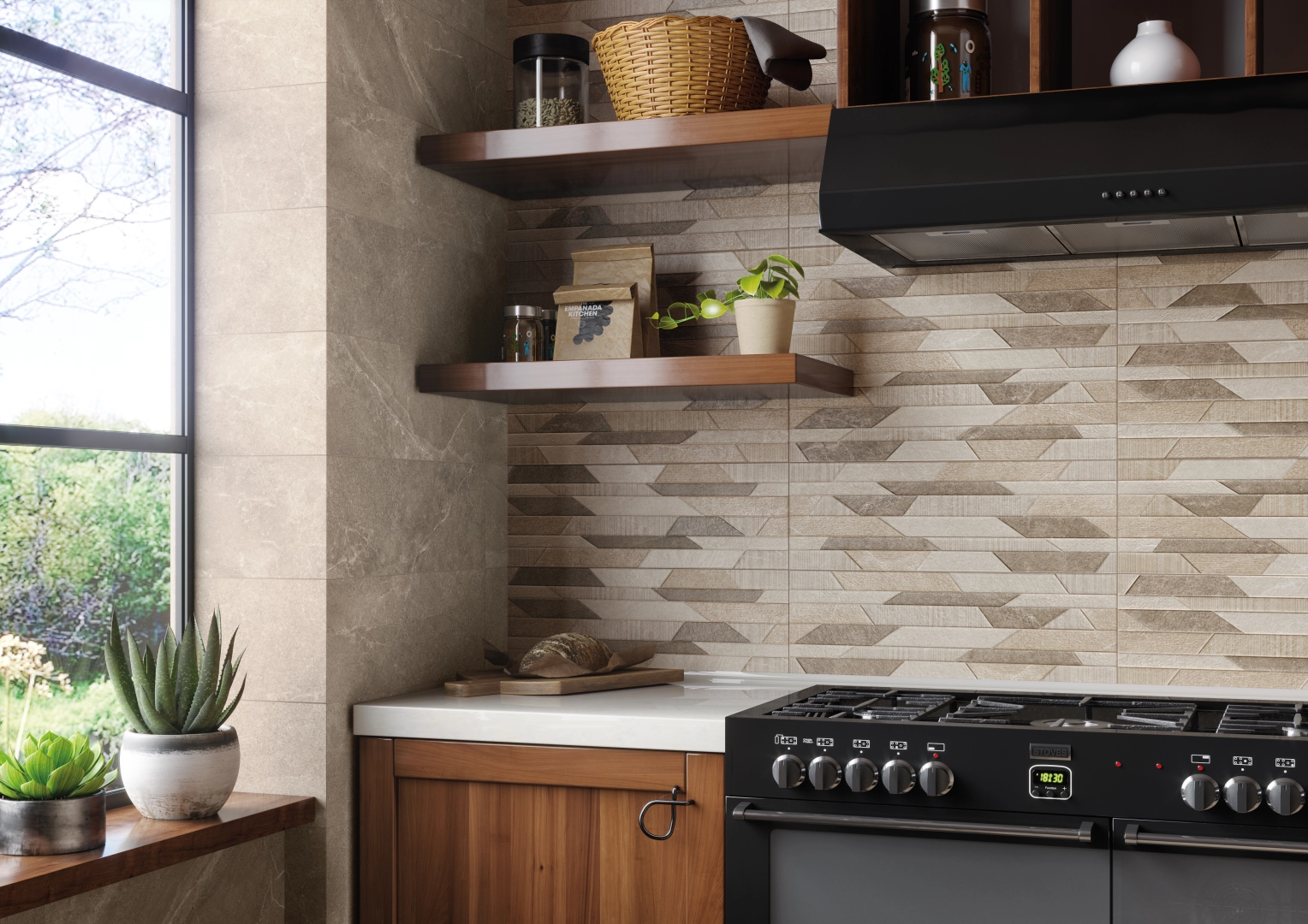 Alaplana Ceramica Bodo Beige, Matt, 33.3x100cm, 10.00mm, Not-rectified ...