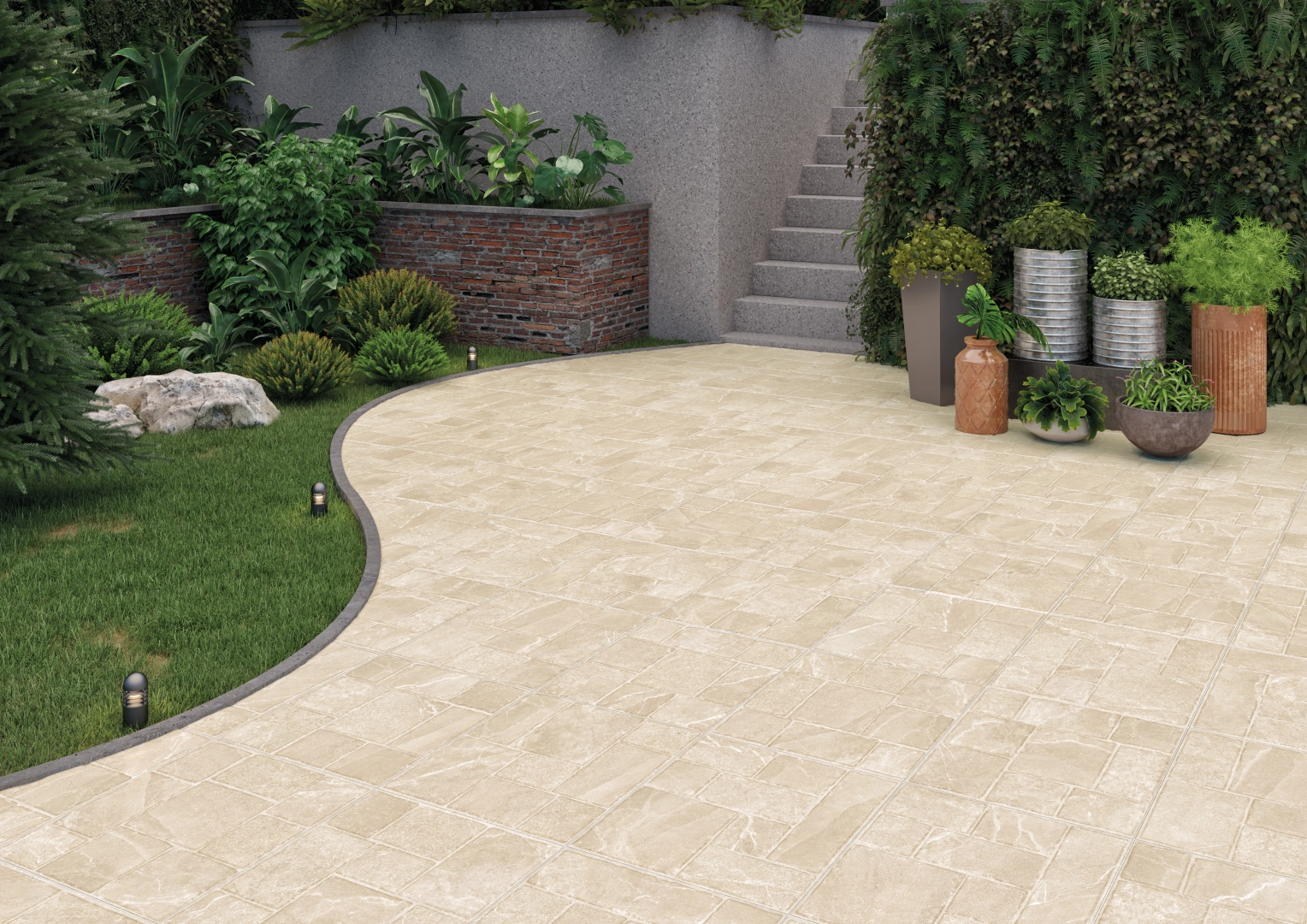 Alaplana Ceramica Bodo Beige, Matt, 33.3x100cm, 10.00mm, Not-rectified ...