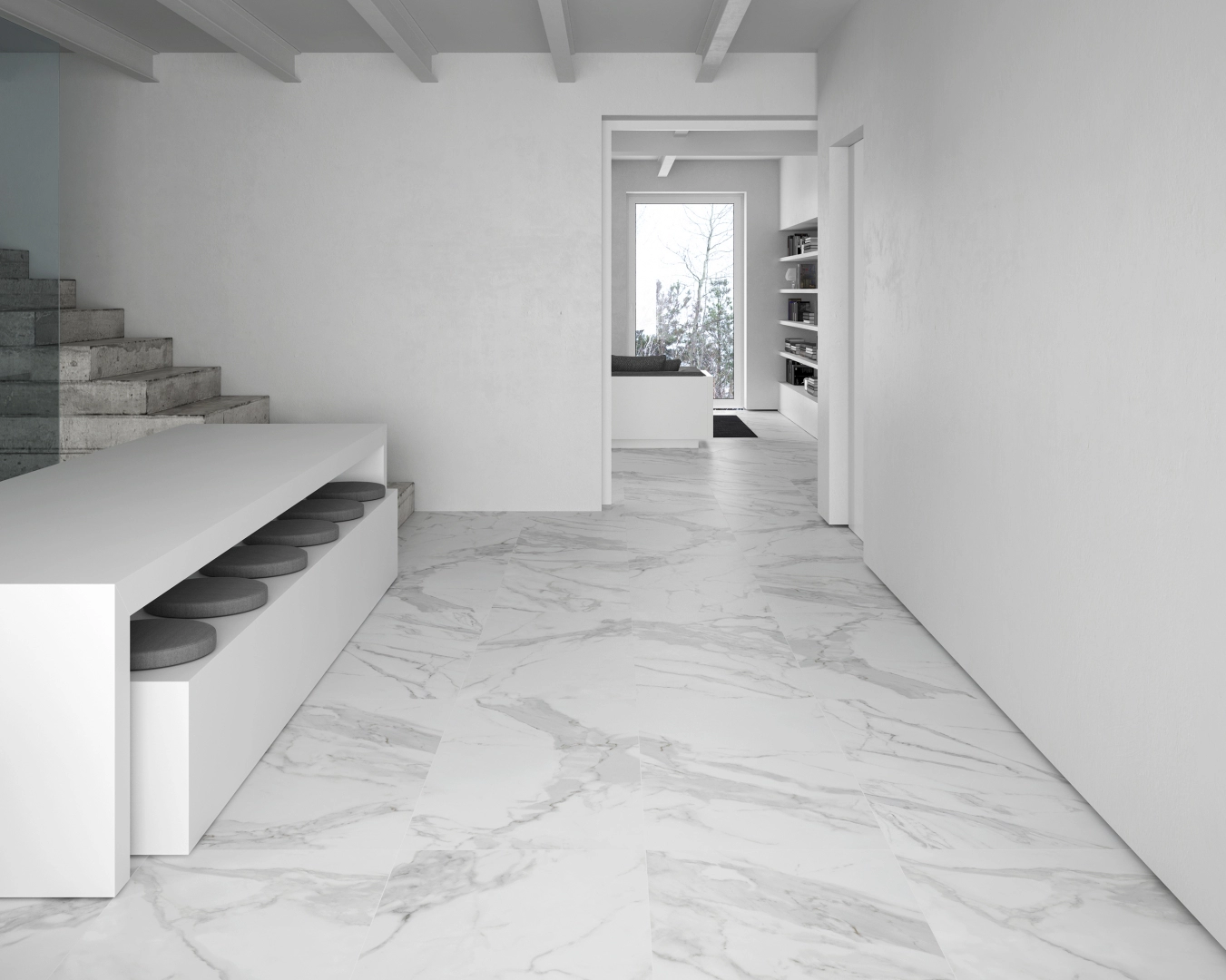 Azuvi Calacatta Calacatta, Polished, 120x120cm, 10.20mm, Rectified ...