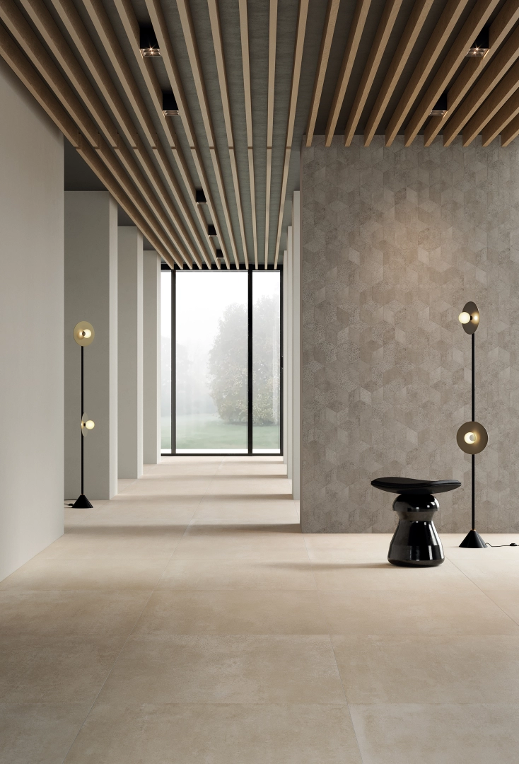 Lea Ceramiche Concreto Extra Light, Naturale, 60x120cm, 6.00mm ...