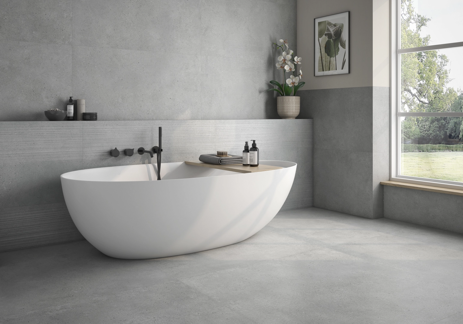 Prissmacer Brighton Grey, Matt, 120x280cm, 6.00mm, Rectified — SKU ...